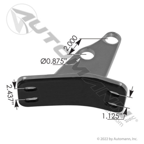 Automann 562.U7514186SS Mounting Bracket Peterbilt – Diesel Parts Center
