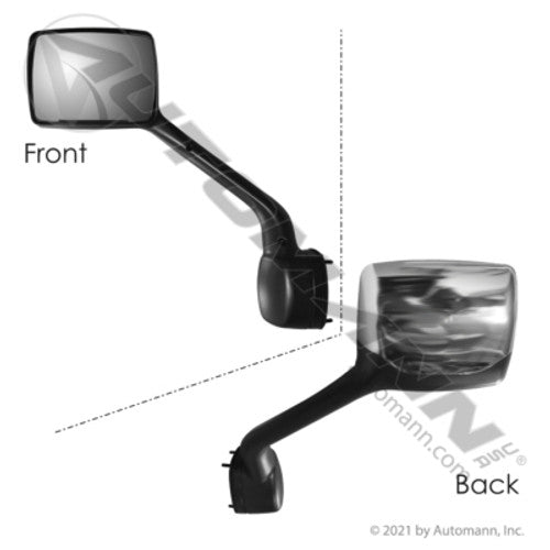 Automann 563.59035C Hood Mirror Assy LH Chrome Kenworth Pete – Diesel ...