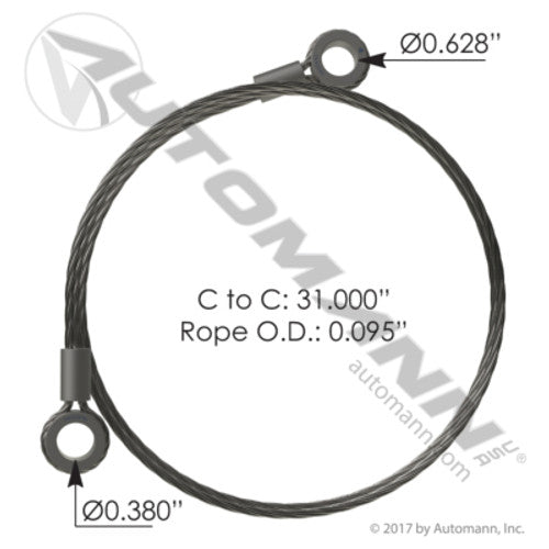 Automann HLK2046 Hood Cable Peterbilt – Diesel Parts Center